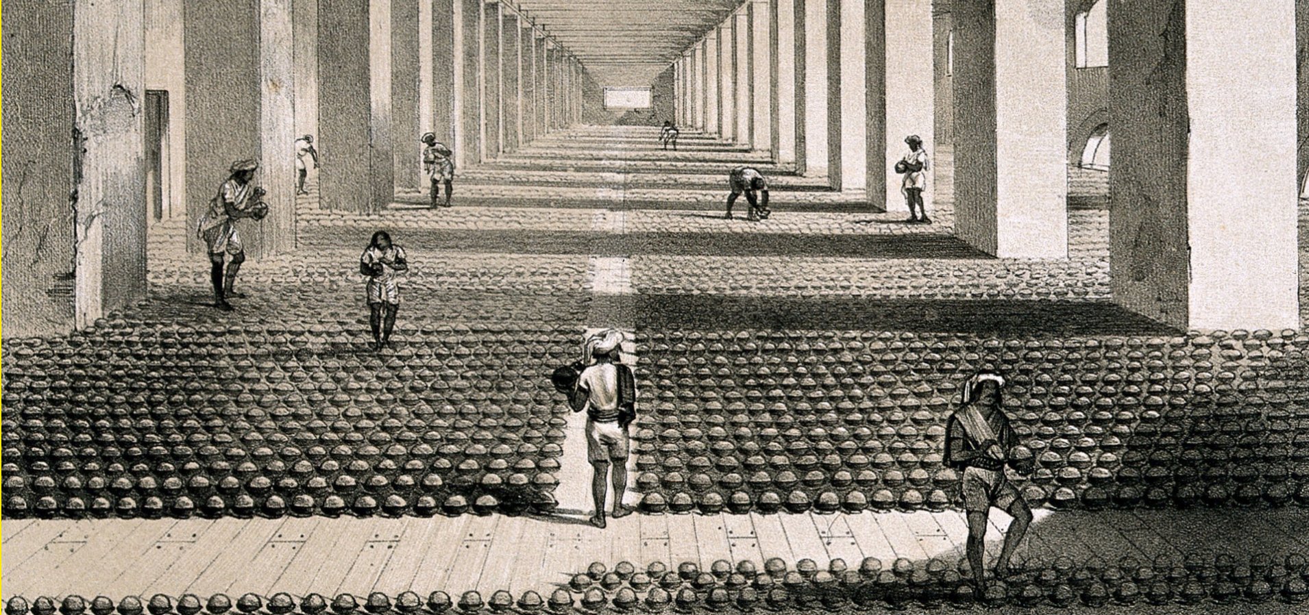 16. The Drying Room, East India Company’s Opium Factory, Poona, India ...