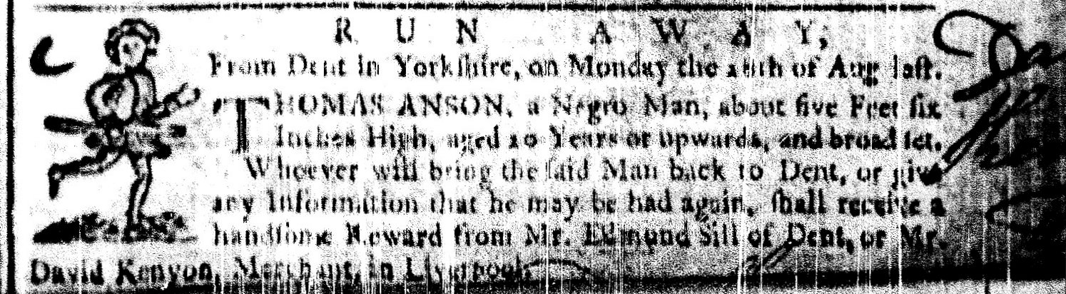 8. Runaway advertisement – Thomas Anson | Historycal Roots