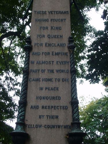 CHELSEA PENSIONERS MONUMENT | Historycal Roots